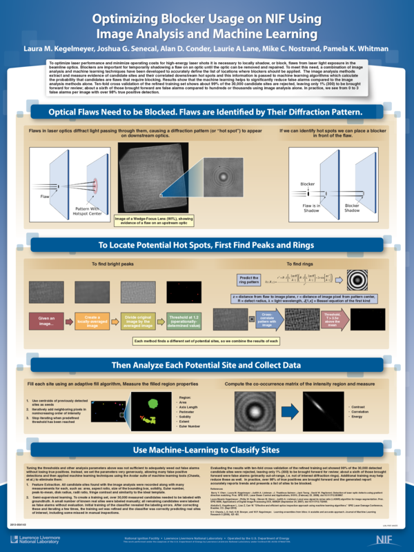 (PDF) Optimizing Blocker Usage on NIF Using Image Analysis and Machine Learning