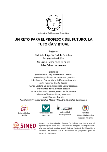 (PDF) Un Reto Para El Profesor Del Futuro: La Tutoría Virtual | fernando rios - Academia.edu