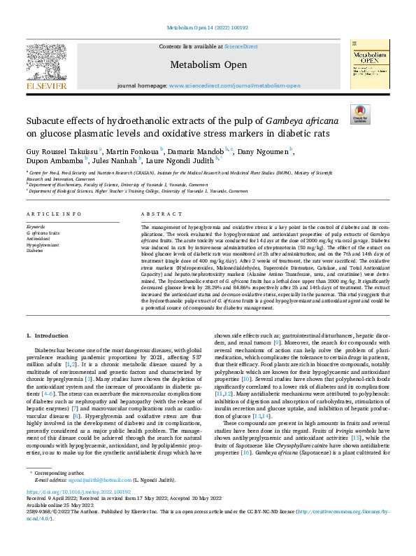 (PDF) Subacute effects of hydroethanolic extracts of the pulp of ...