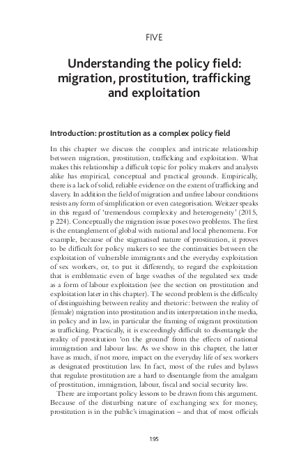 (PDF) Understanding the policy field: migration, prostitution ...