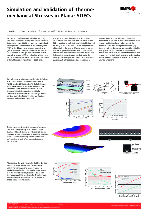 (PDF) Simulation and Validation of Thermo‐mechanical Stresses in Planar ...