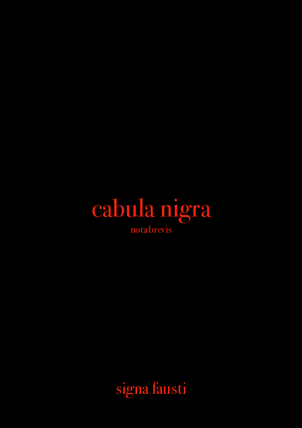 (PDF) cabula nigra - nota brevis