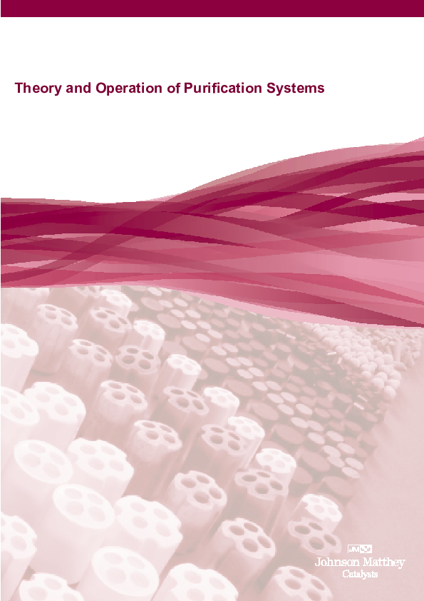 (PDF) Theory and Operation of Purification Systems