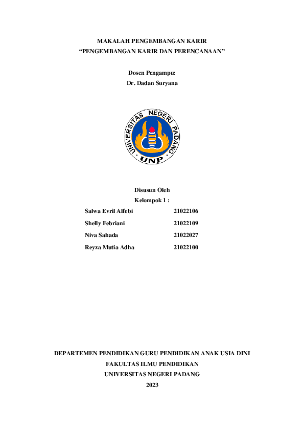 (PDF) MAKALAH PENGEMBANGAN KARIR (PDF) MAKALAH PENGEMBANGAN KARIR