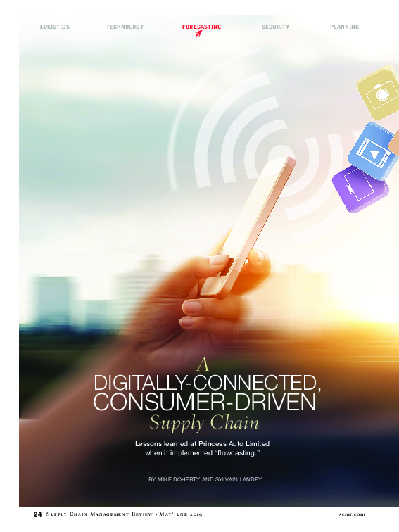 (PDF) A digitally-connected, consumer-driven supply chain : lessons ...