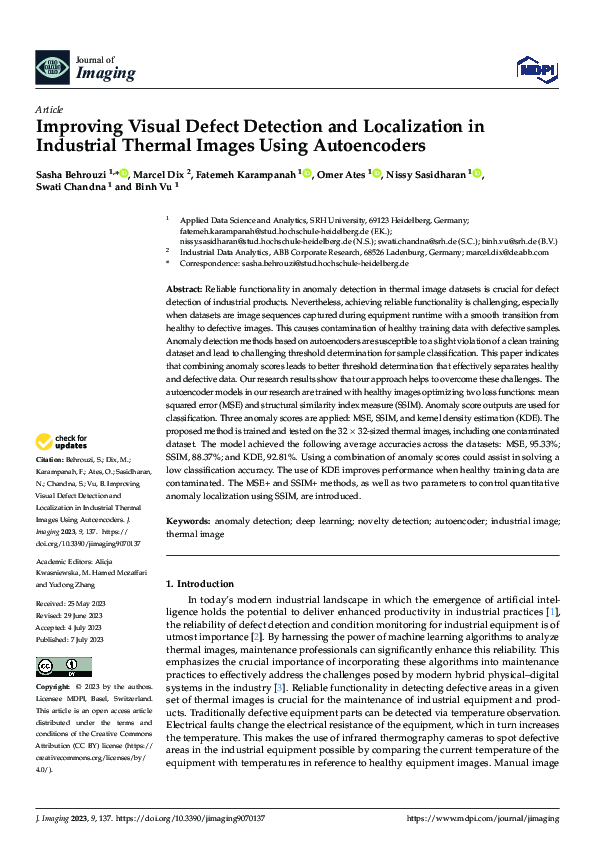 (PDF) Improving Visual Defect Detection and Localization in Industrial Thermal Images Using ...