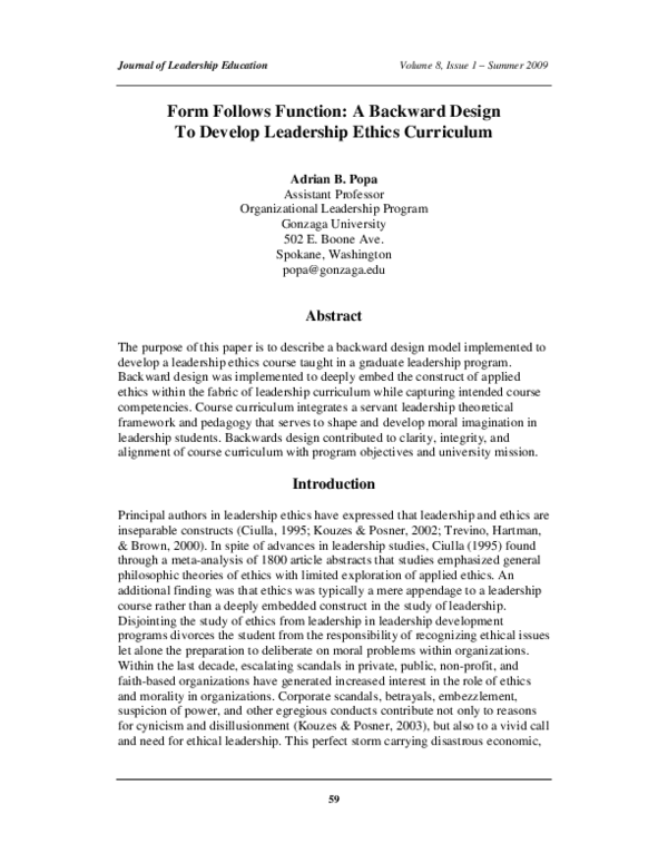 (PDF) Form Follows Function