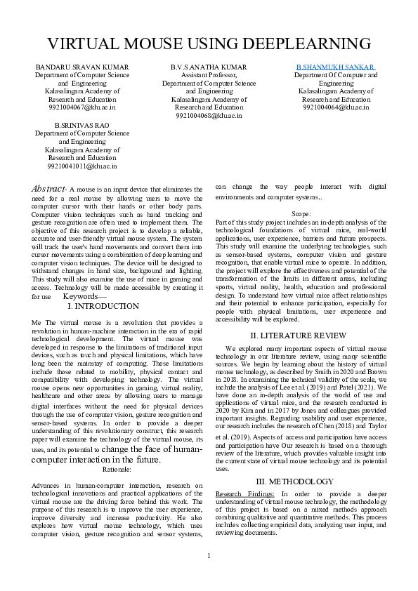 (DOC) User-Friendly Virtual Mouse Using Hand Tracking Techniques