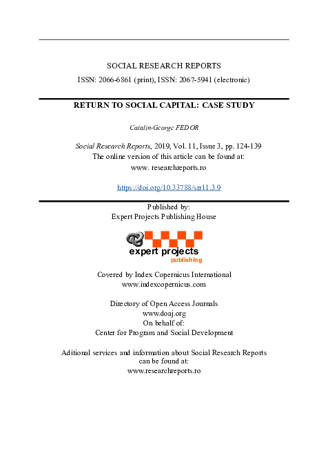 (PDF) Return to Social Capital: Case Study