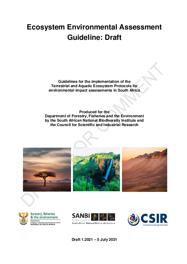 (PDF) Terrestrial and Aquatic Ecosystem Environmental Assessment ...