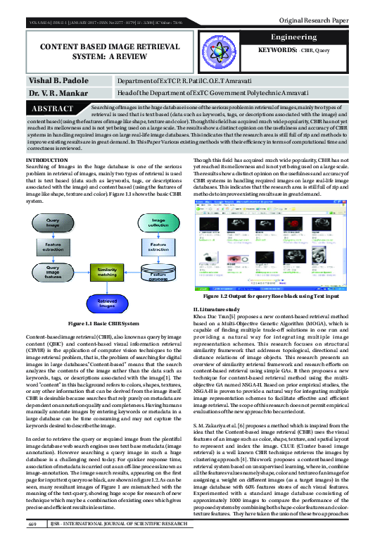 (PDF) Content-Based Image Retrieval System: A Review | Vishal Padole - Academia.edu