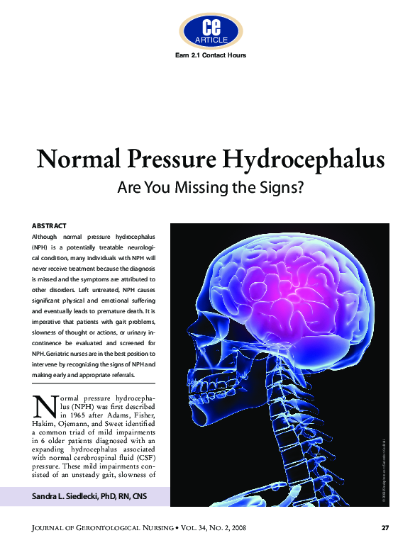 (PDF) Normal Pressure Hydrocephalus: Are You Missing the Signs ...