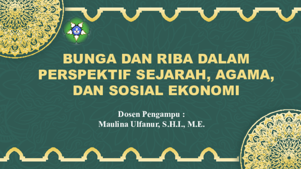 (PPT) BUNGA DAN RIBA