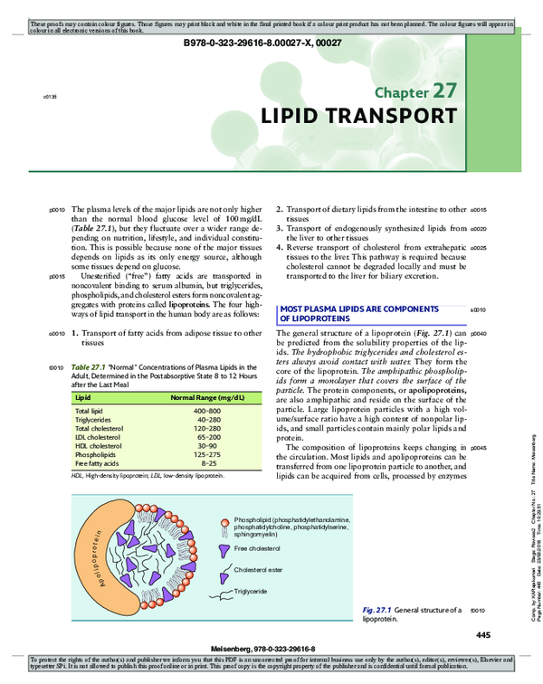 (PDF) Lipid Transport