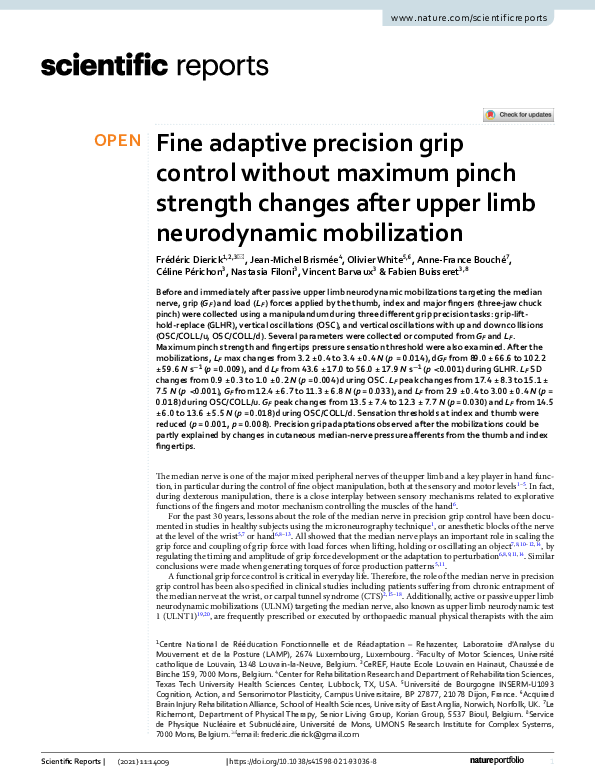 (PDF) Fine adaptive precision grip control without maximum pinch ...