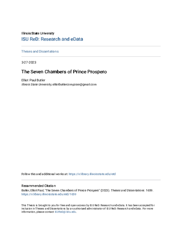 (PDF) The Seven Chambers of Prince Prospero