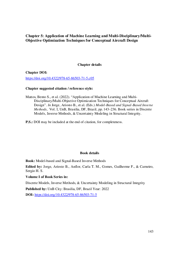 Pdf Application Of Machine Learning And Multi Disciplinarymulti Objective Optimization