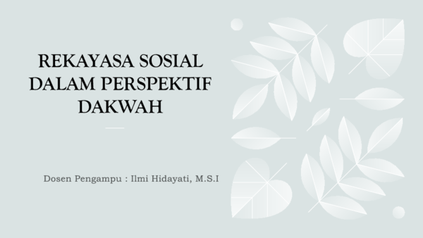 (PDF) Rekayasa Sosial dalam Perspektif Dakwah