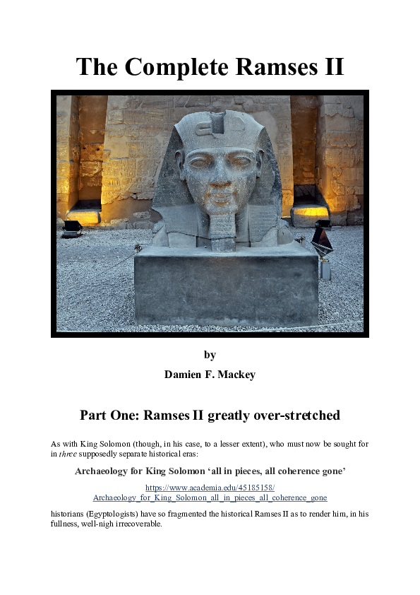 (DOC) The Complete Ramses II