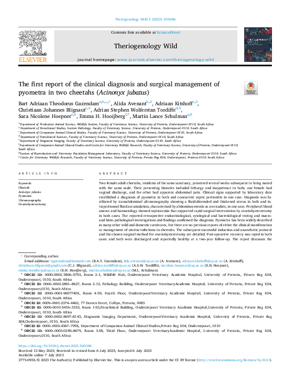 (PDF) The first report of the clinical diagnosis and surgical management of