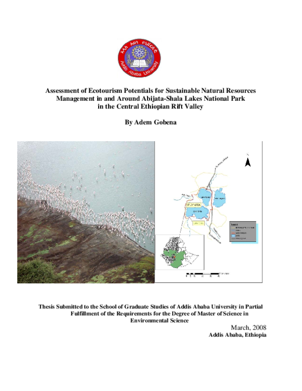 (PDF) Assessment of Ecotourism Potentials for Sustainable Natural ...