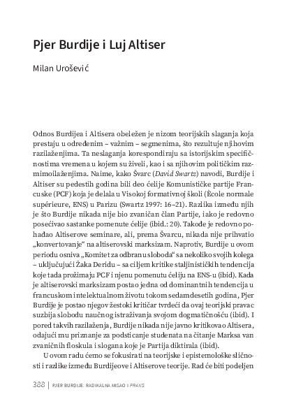 (PDF) Pjer Burdije i Luj Altiser