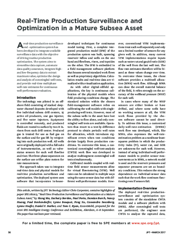 (PDF) Real Time Production Surveillance and Optimization Solution ...