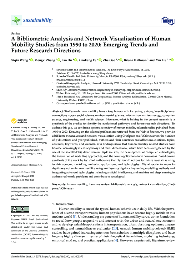 (PDF) A Bibliometric Analysis and Network Visualisation of Human ...