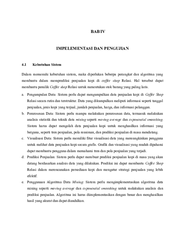 (DOC) BAB IV IMPELEMENTASI DAN PENGUJIAN