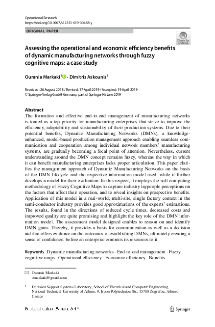 (PDF) Assessing the operational and economic efficiency benefits of dynamic manufacturing ...