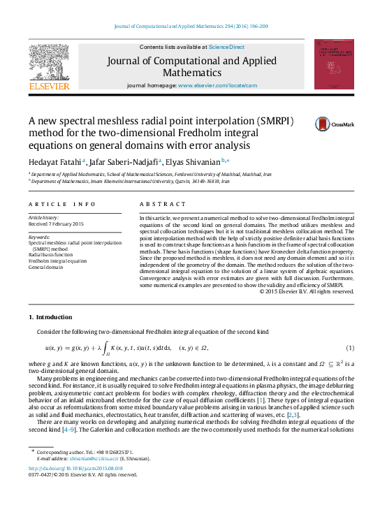 (PDF) A new spectral meshless radial point interpolation (SMRPI) method ...