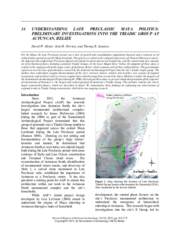 (PDF) Mixter, Ferrara, and Jamison 2023 Understanding Late Preclassic ...