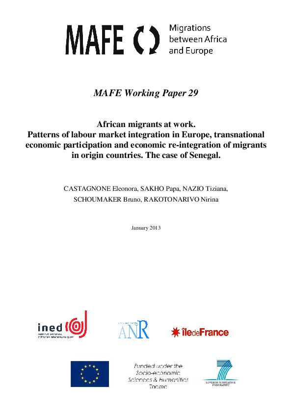 (PDF) Patterns of labour market integration in Europe, tr ansnational ...