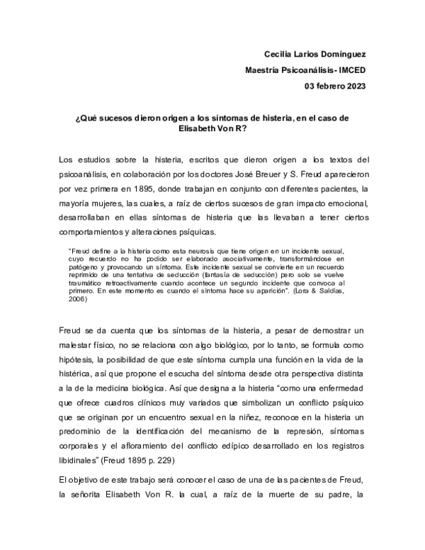 (DOC) Elizabeth Von R IMPRIMIR