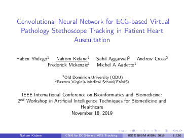 (PDF) Convolutional Neural Network for ECG-based Virtual Pathology Stethoscope Tracking in ...