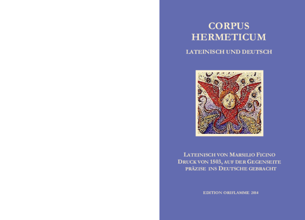 (PDF) CORPUS HERMETICUM Lateinisch und Deutsch --- Buch-Beschreibung