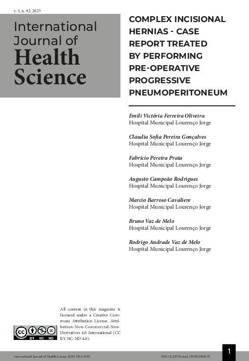 (PDF) COMPLEX INCISIONAL HERNIAS - CASE REPORT TREATED BY PERFORMING PRE-OPERATIVE PROGRESSIVE ...
