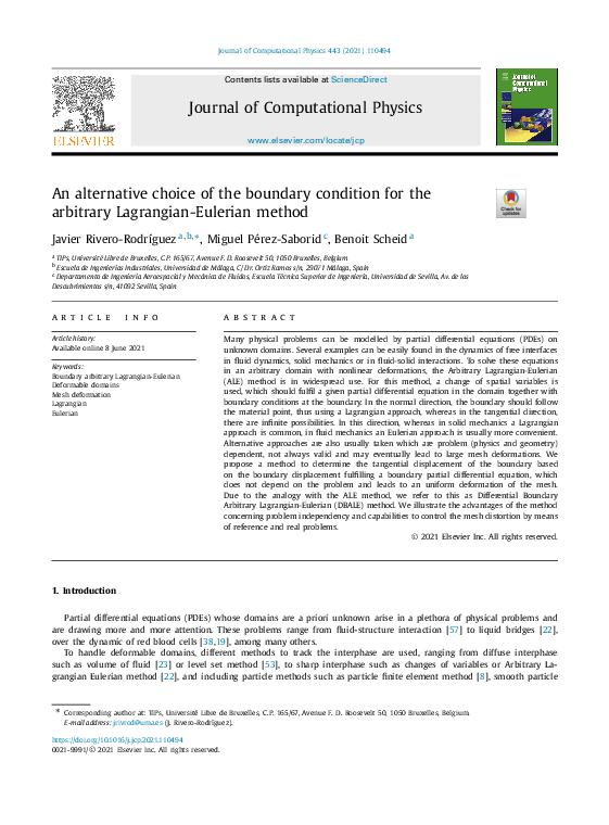 Pdf An Alternative Choice Of The Boundary Condition For The Arbitrary