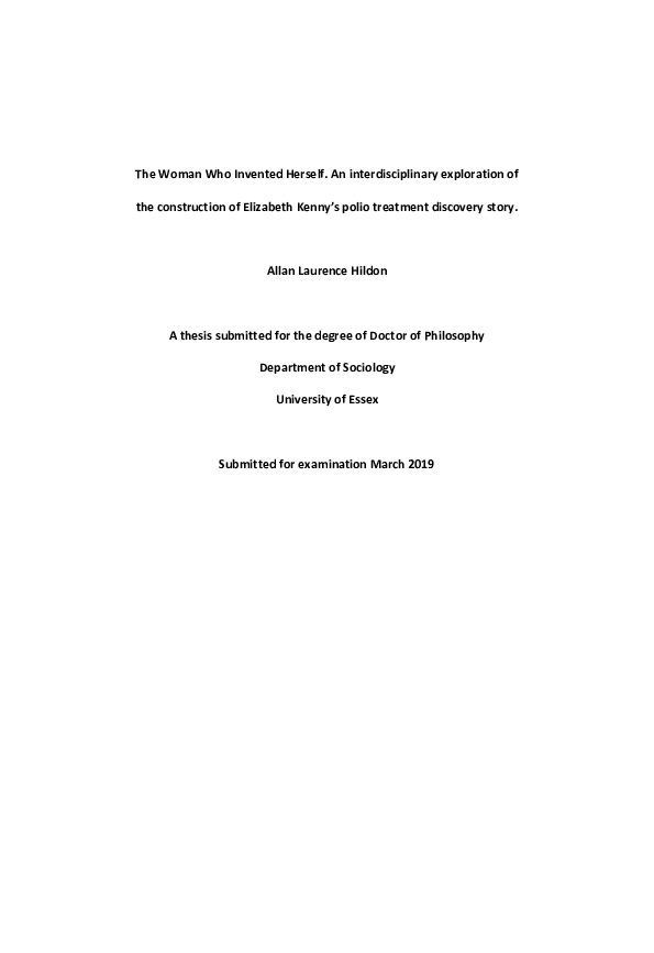 (PDF) The woman who invented herself : an interdisciplinary exploration ...
