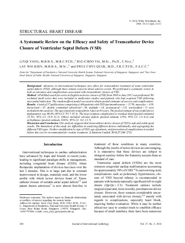 (PDF) A Systematic Review on the Efficacy and Safety of Transcatheter ...