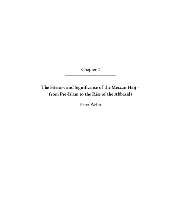 (PDF) The History and Significance of the Meccan Hajj - from Pre-Islam ...