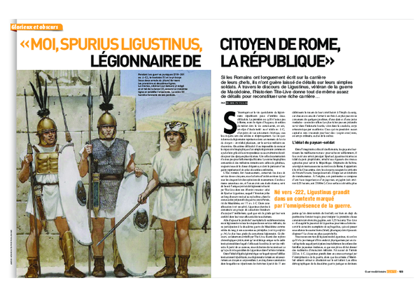 (PDF) "Moi Spurius Ligustinus, citoyen de Rome, légionnaire de la ...