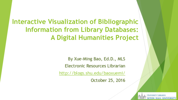 (PDF) Interactive Visualization of Bibliographic Information from Library Databases: A Digital ...