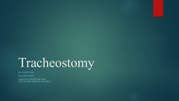 (PPT) Tracheostomy
