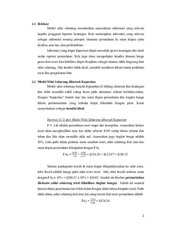 (PDF) Accounting Under Ideal Conditions (Terjemahan) William R. Scott