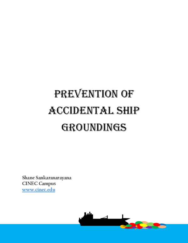 (PDF) Prevention of accidental ship groundings