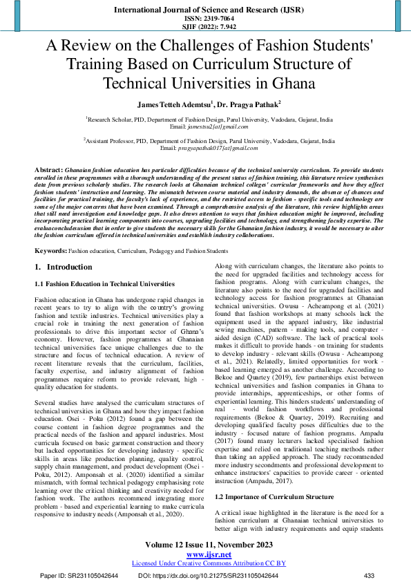 (PDF) Licensed Under Creative Commons Attribution CC BY A Review on the ...