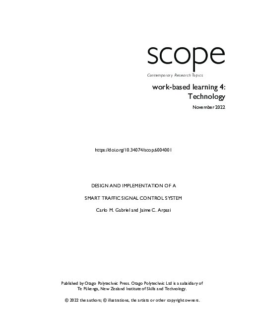 (PDF) Design and Implementation of a Smart Traffic Signal Control System