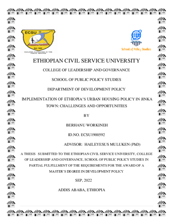 (PDF) ETHIOPIAN CIVIL SERVICE UNIVERSITY