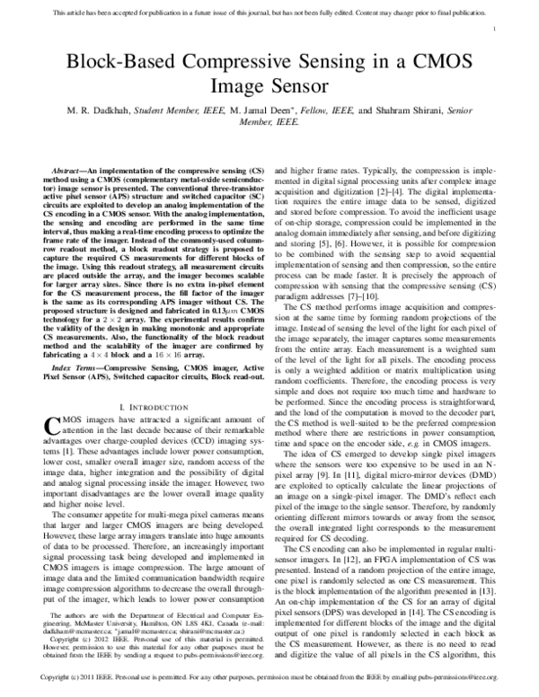 (PDF) Block-Based CS in a CMOS Image Sensor